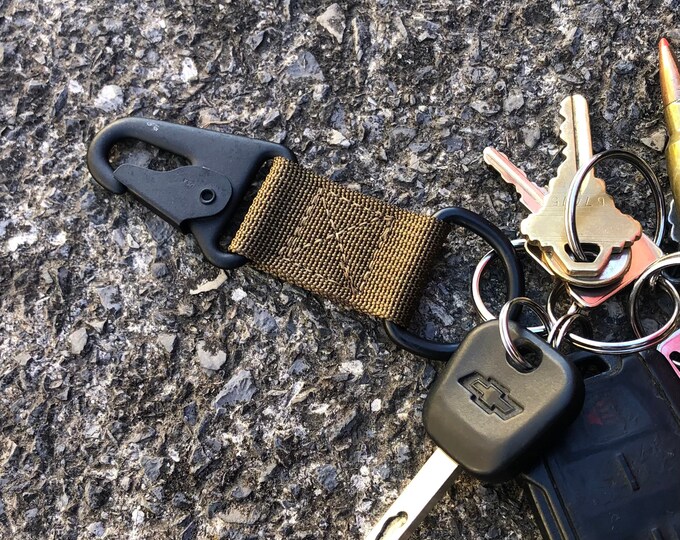 Key Chain, Coyote, Tactical Key Chain, Snap Clip Key Holder, Clip ...