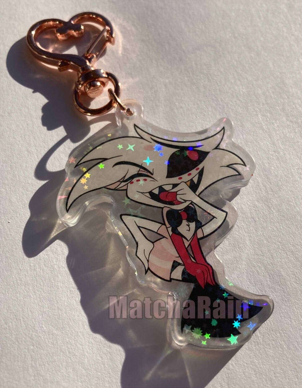 Angel Dust Hazbin Hotel Inspired Keychain - Etsy Australia