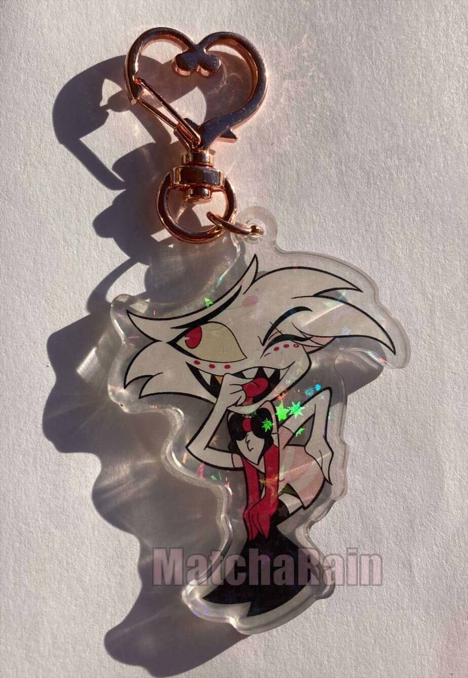 Angel Dust Hazbin Hotel Inspired Keychain - Etsy