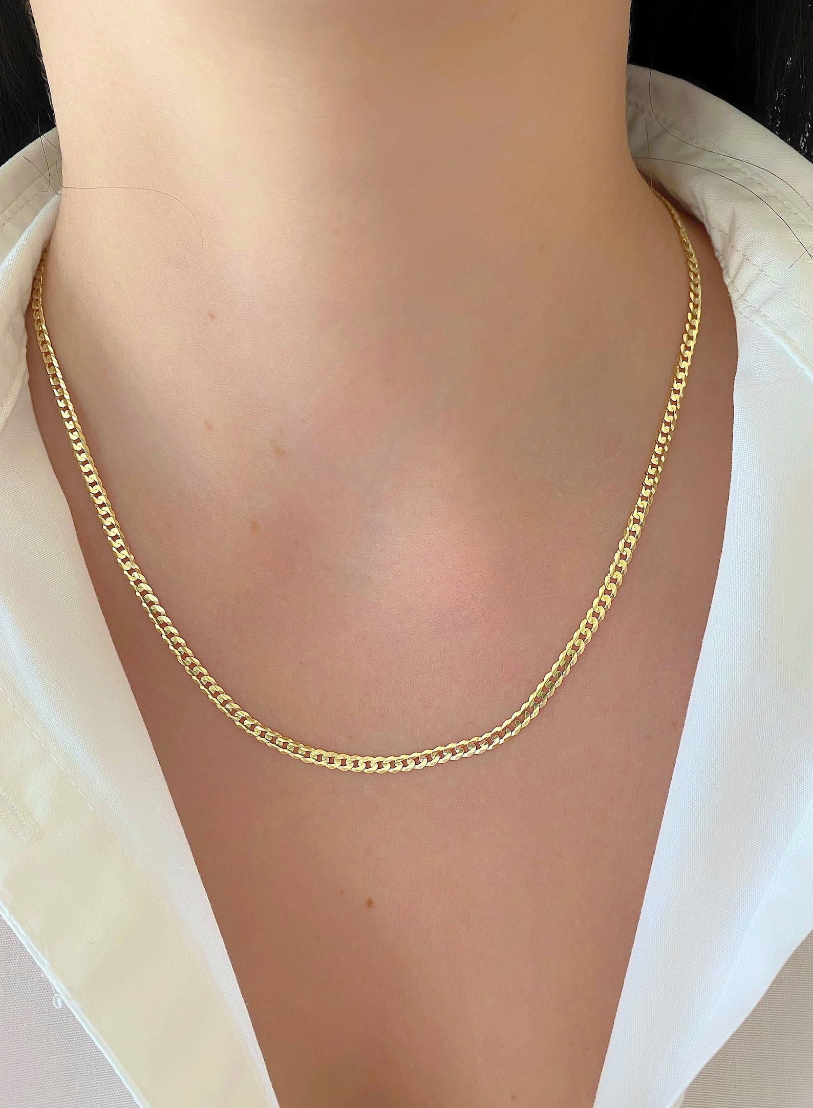 Cuban Link Necklace 14K Solid Gold 14K Solid Yellow Gold - Etsy