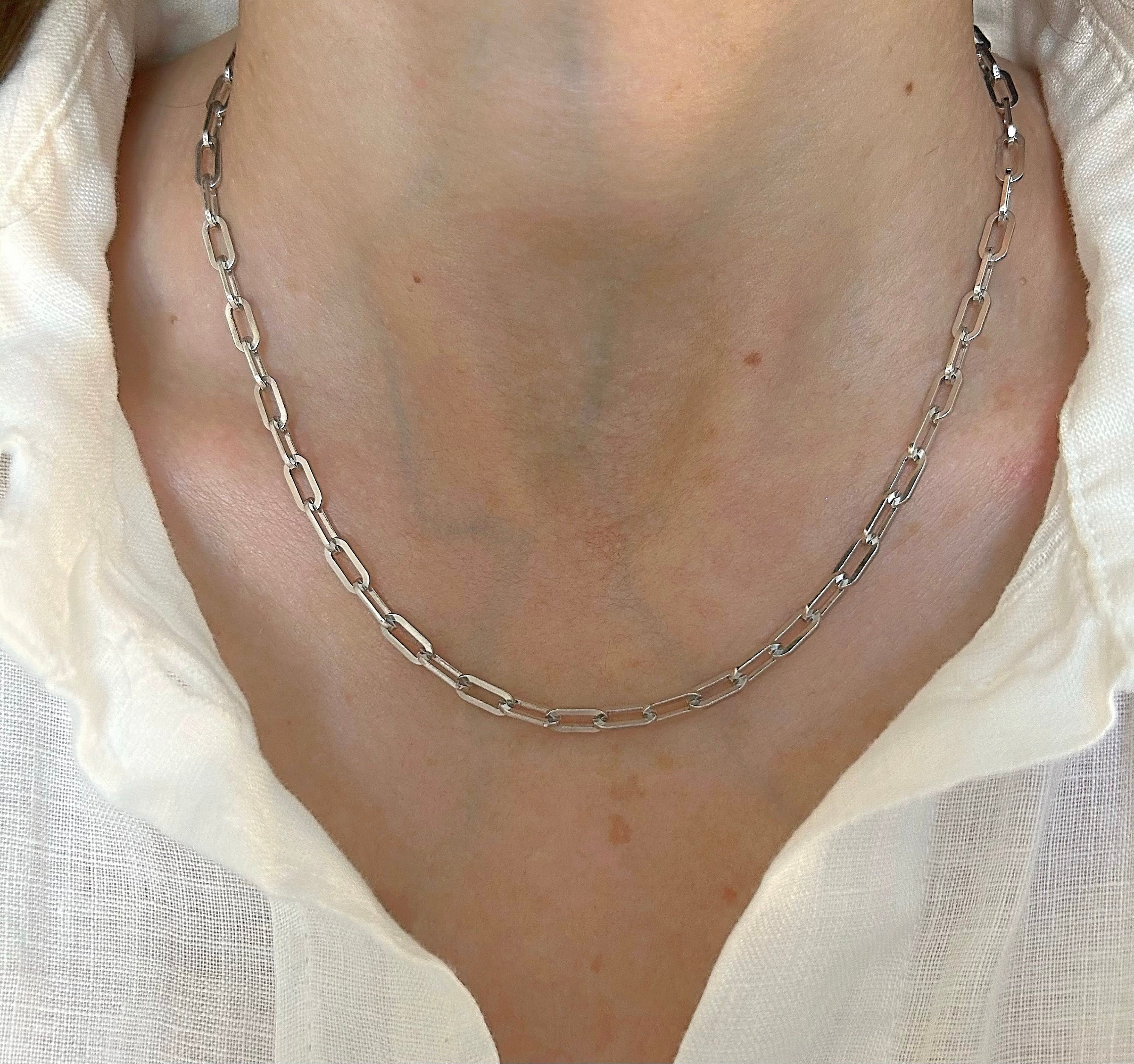 Paperlink chain necklace store
