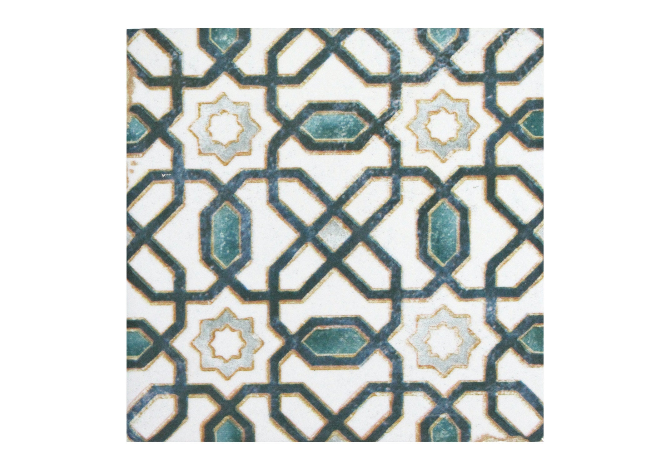 Blue 4x4 Handmade Ceramic Tiles Moroccan Blue Mix | Etsy