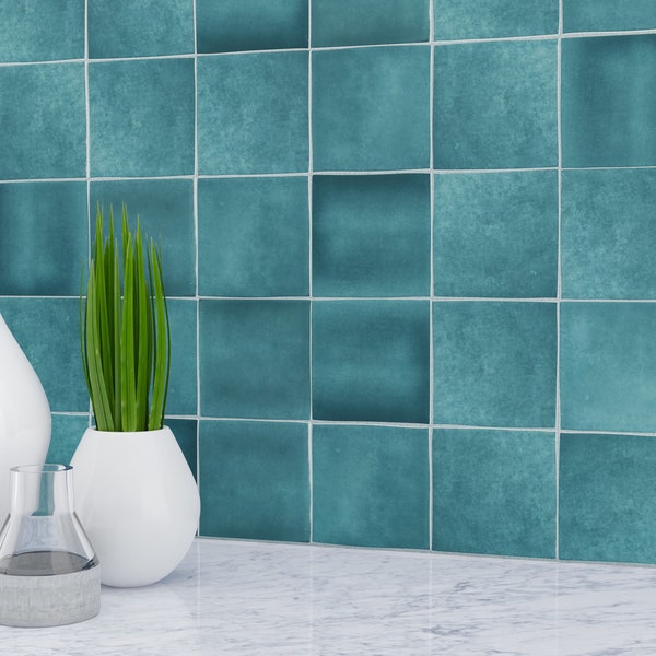 Turquoise Tiles - Etsy