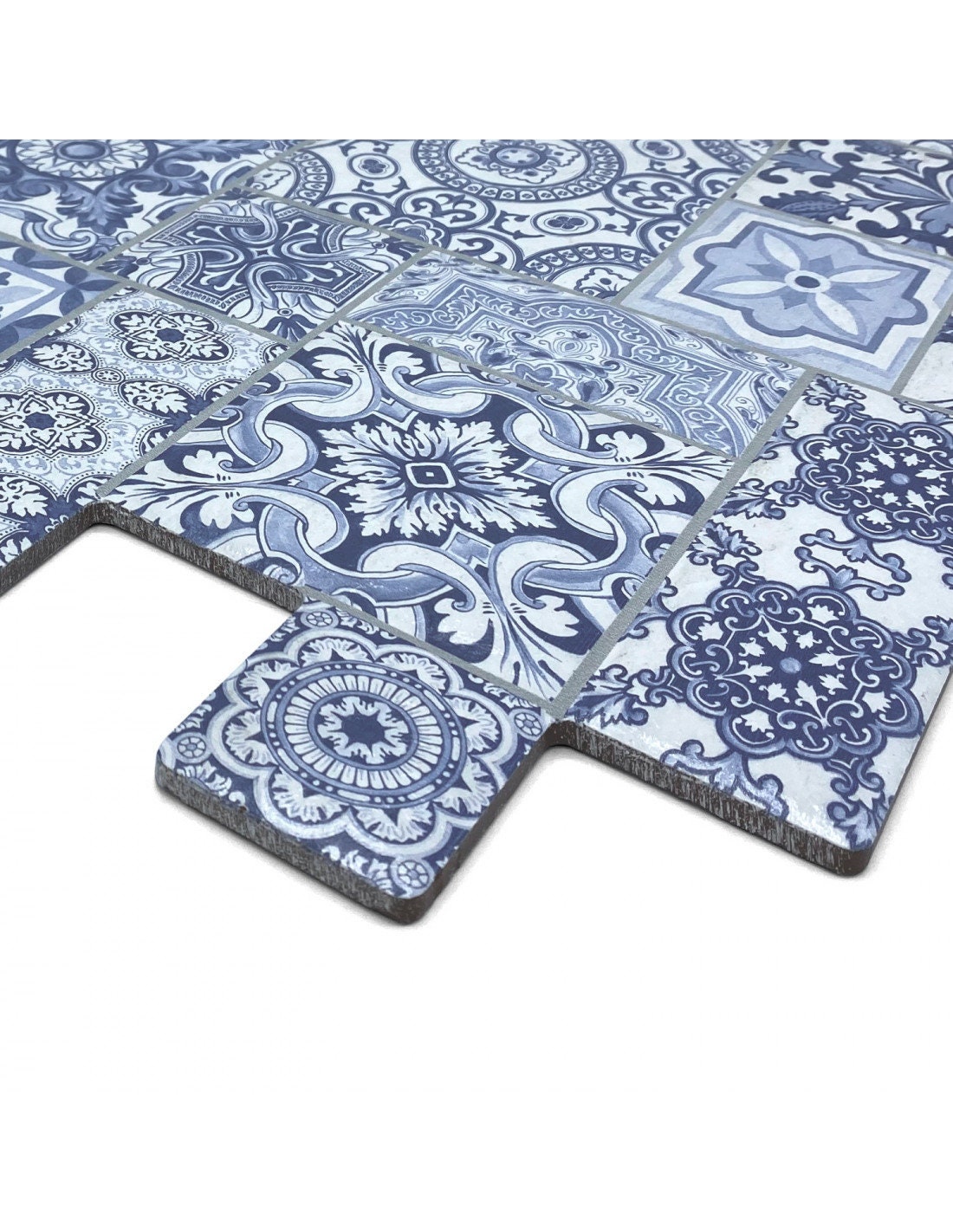 Classic Ceramic Cobalt Mix Tile 13"x19.6" - Etsy