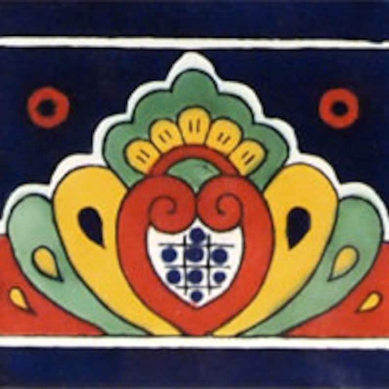Border Handmade Mexican Talavera Tiles 4 X 4 - Etsy