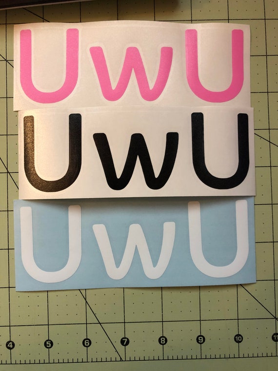 UwU decal sticker show weeb pride! cloverdiagnostic Electronics ...