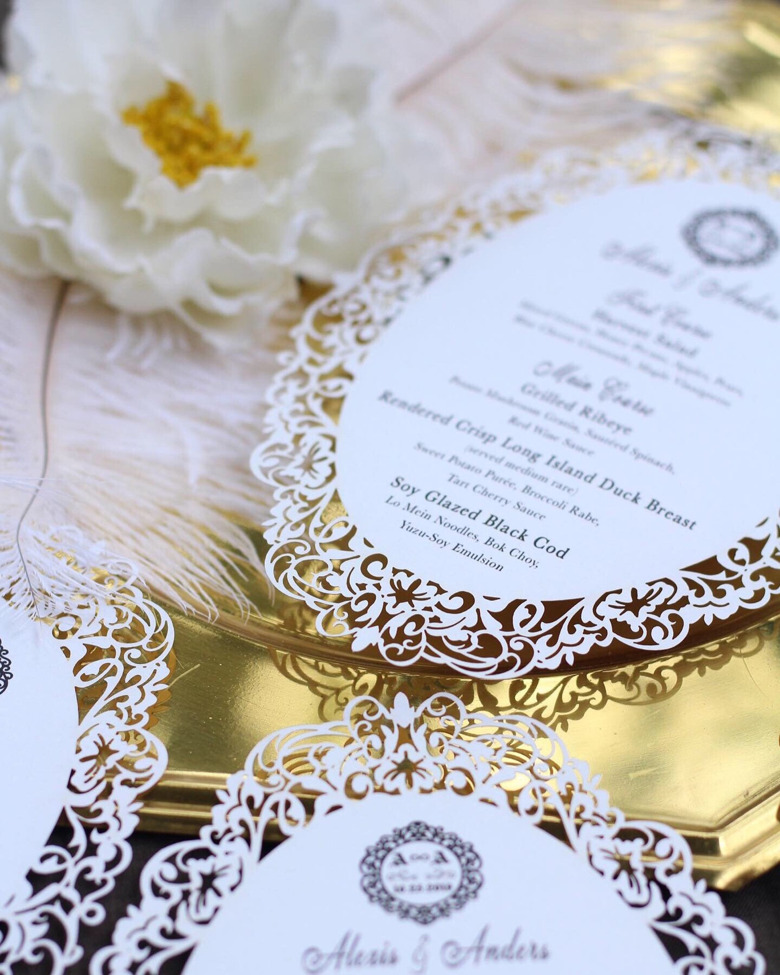 Lasercut Table Menus for wedding | Etsy