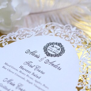 Lasercut Table Menus for wedding | Etsy