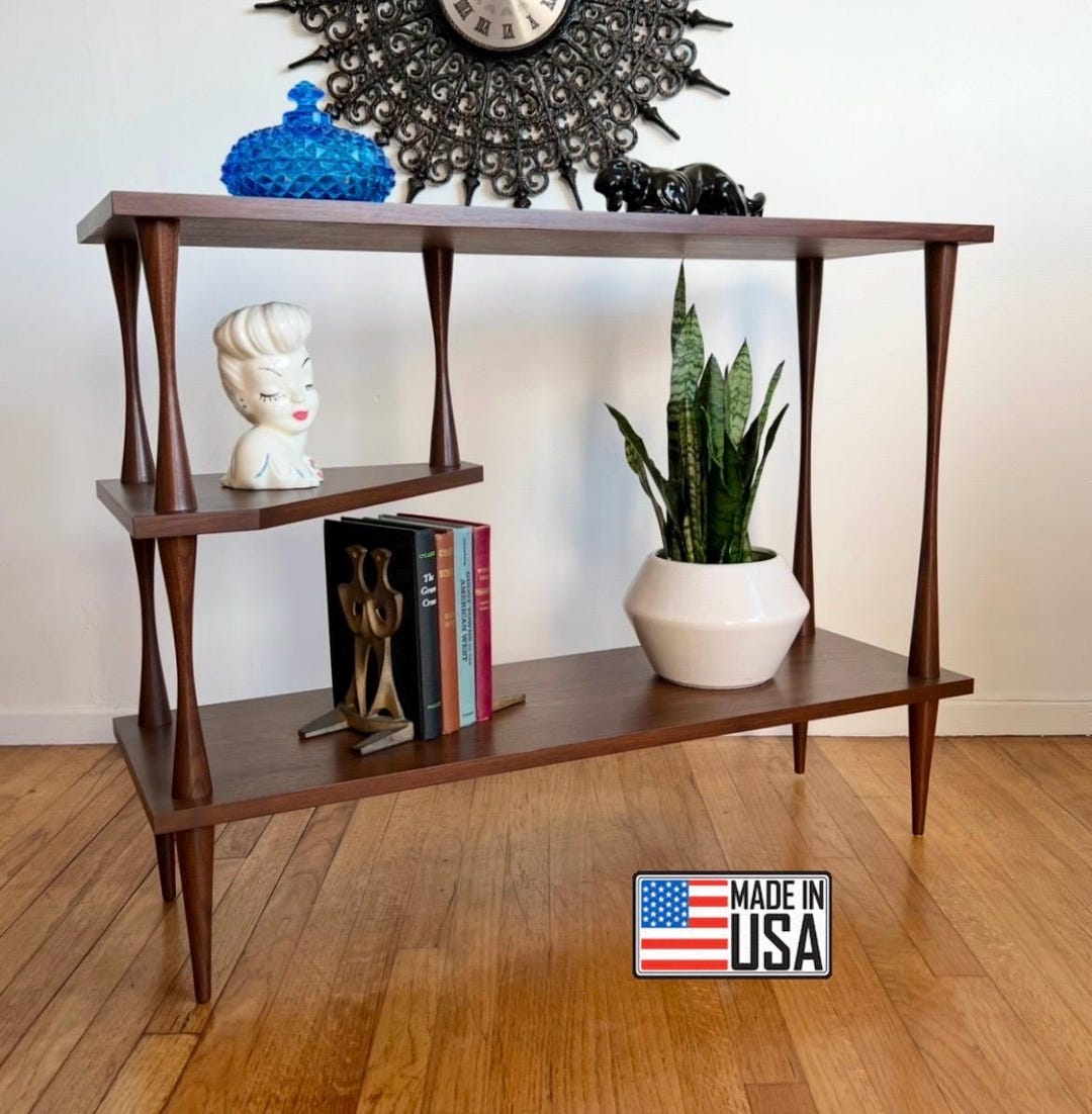 Mid Century Modern Custom Built Suspension Console Table Shelf - Etsy