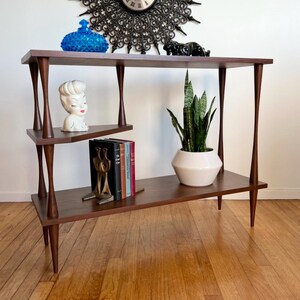 Mid Century Modern Custom Built Suspension Console Table Shelf - Etsy