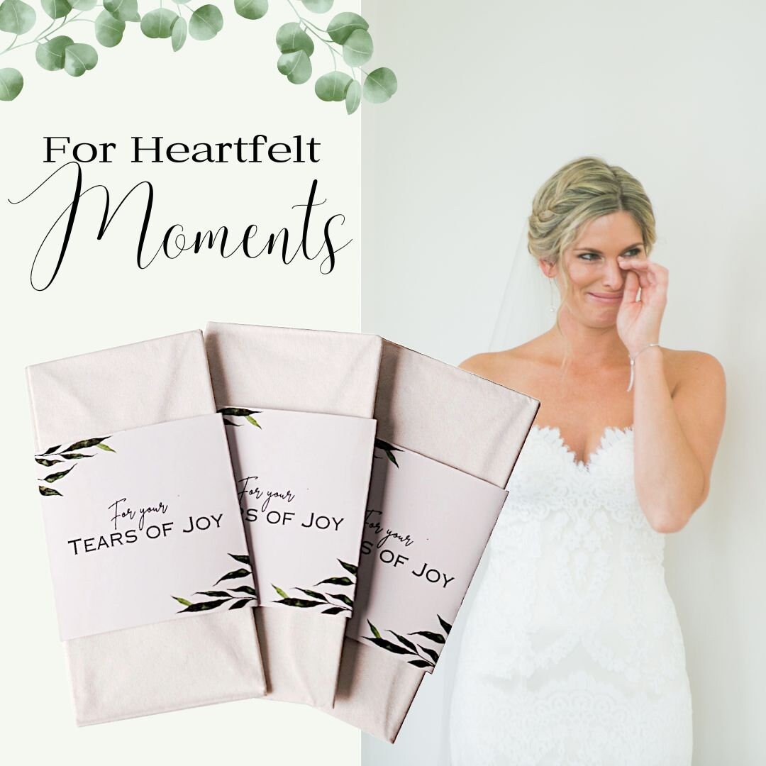 50 PC Tears of Joy Tissue Paper Sleeves, Wedding Tissue Decoration ...
