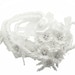 White Wedding Lasso - Silk Rose Flower Wedding Lasso - Lazo Para Boda ...