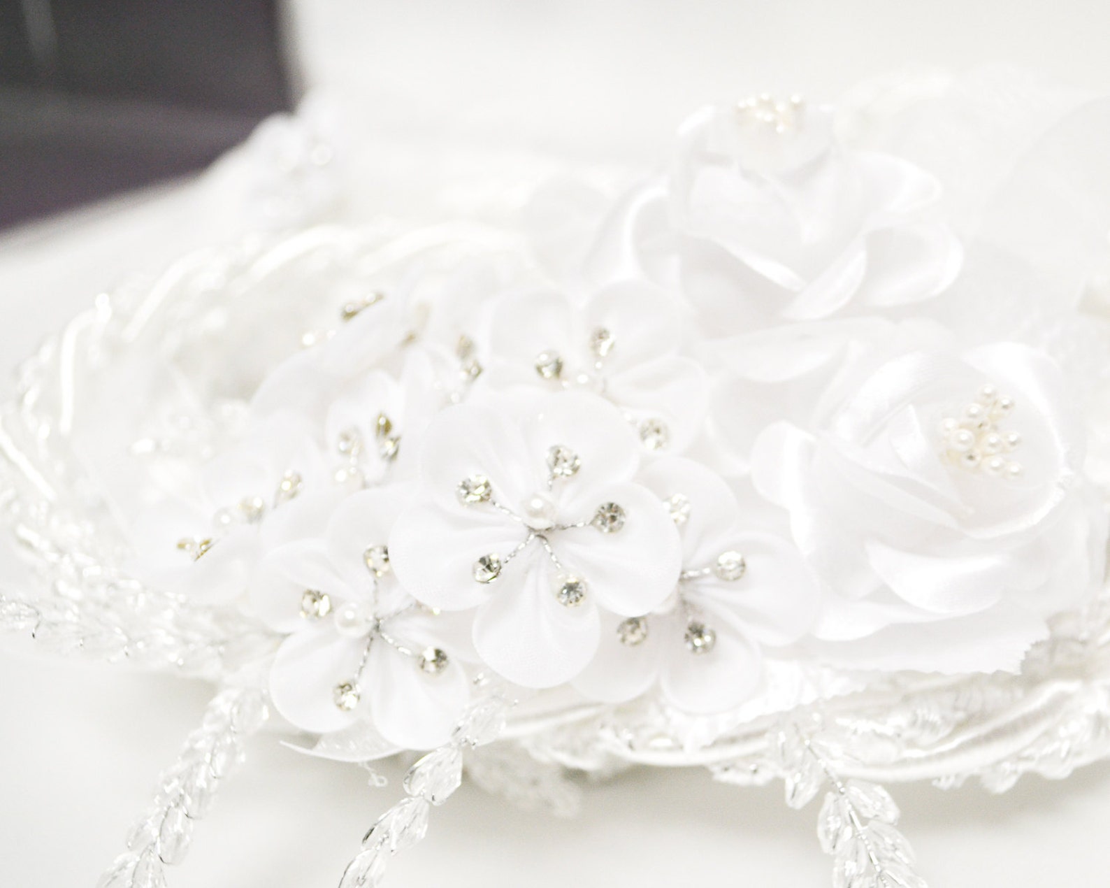 White Wedding Lasso Silk Flower Wedding Lasso Lazo Para | Etsy