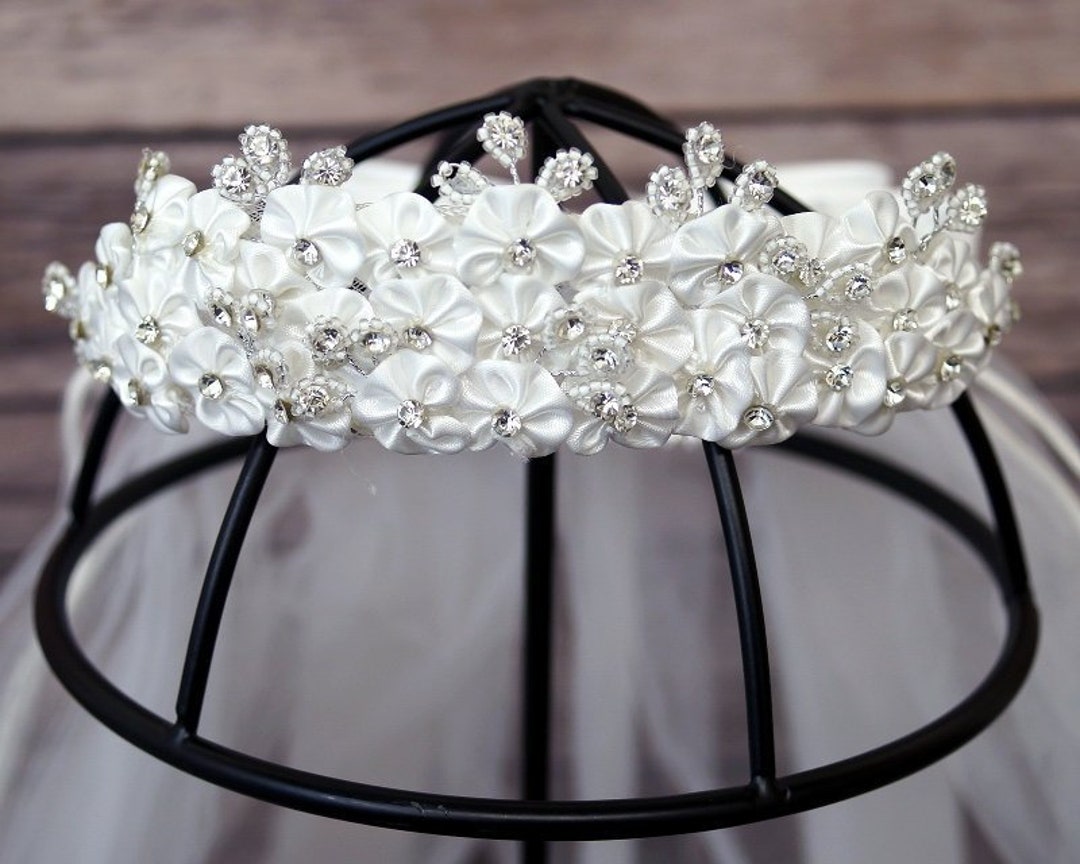 Communion Headpiece and Veil - First Communion Veil - Communion ...