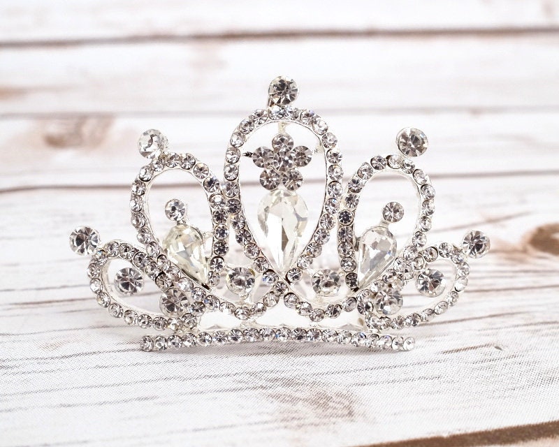 Silver Rhinestone Mini Tiara Doll Tiara Baby Tiara Baby - Etsy