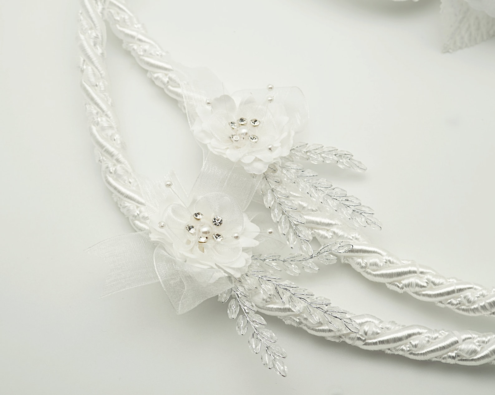 White Wedding Lasso Silk Rose Flower Wedding Lasso Lazo | Etsy