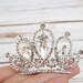 Silver Rhinestone Mini Tiara, Doll Tiara Baby Tiara, Baby Tiara, Tiny ...