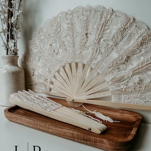 Ivory Lace Fan Wedding, 9
