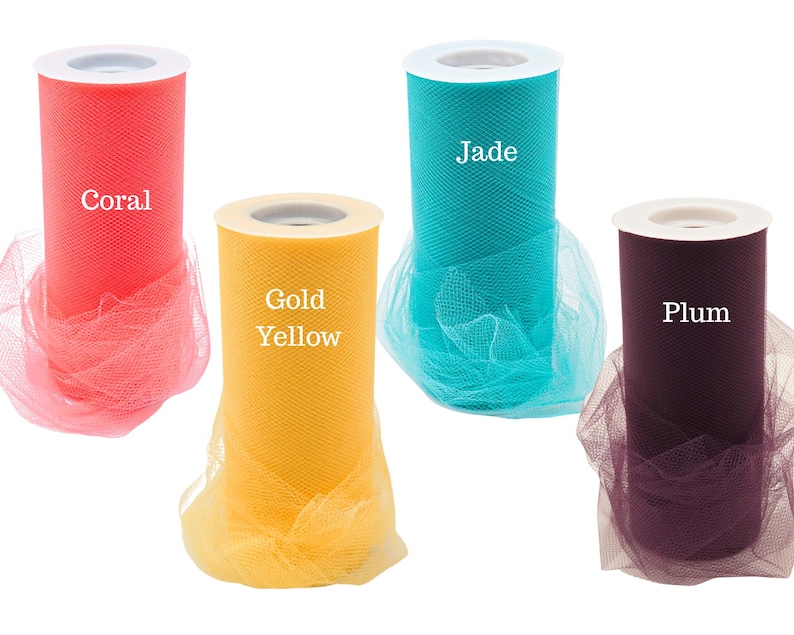 Tulle Fabric Roll 6" X 25 Yard Tulle Polyester Netting Spool Wholesale ...