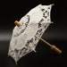 Mini Lace Parasol Wedding White, 10" Victorian Lace Parasol for Wedding ...