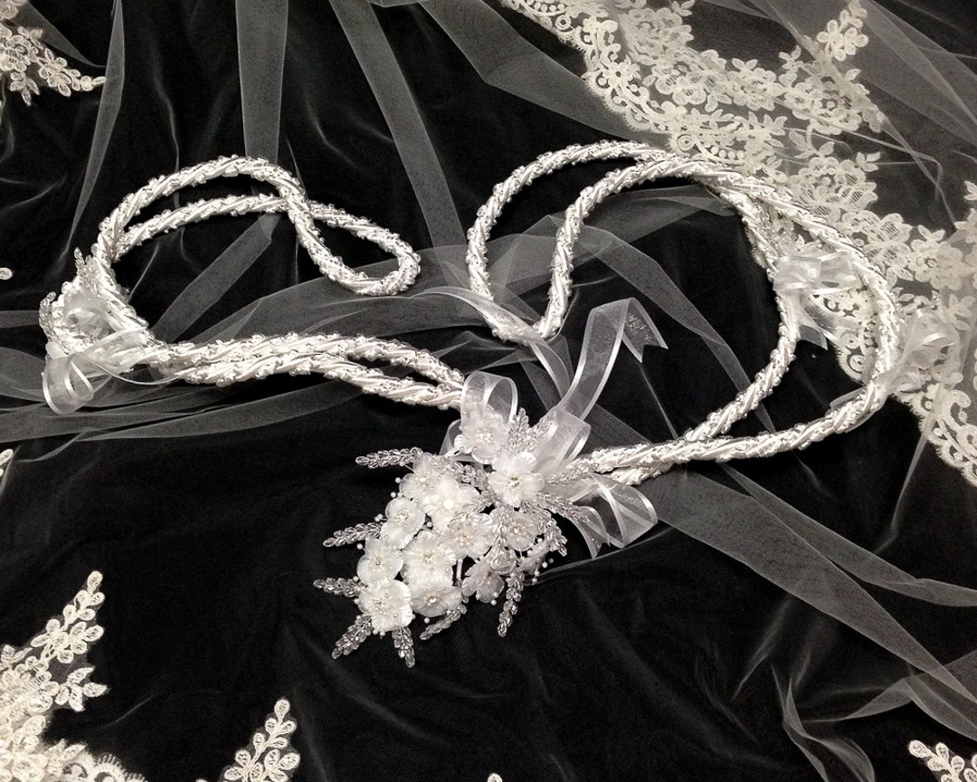 White Wedding Lasso - Traditional White Wedding Lasso Satin Rope ...