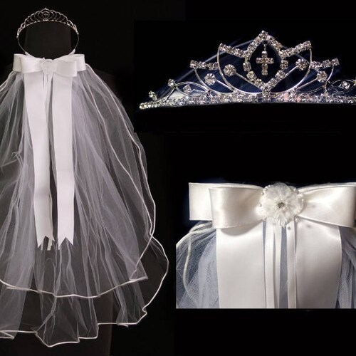 First Communion Veil - Etsy