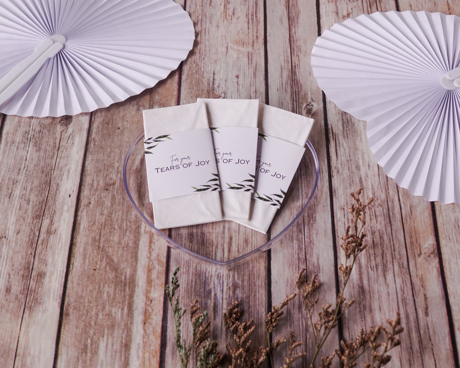 50 PC Tears of Joy Tissue Paper Sleeves, Wedding Tissue Decoration ...
