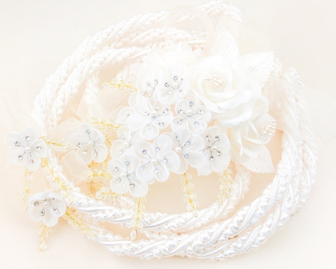 Ivory Wedding Lasso - Wedding Lasso Rope - Wedding Lasso Rosary - Lazo ...