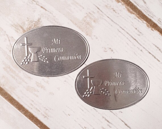 60 PCS First Communion Stickers Primera Communion Embossing | Etsy