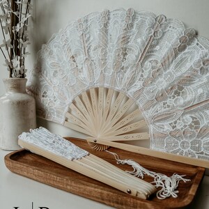 White Lace Fan Wedding, 9" Hand Fan, Victorian Lace Fan for Wedding ...