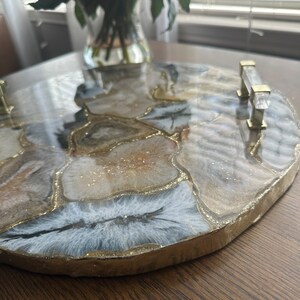 Stunning Agate Geode Tray - Unique Hand Made Luxury Home Decor. - Etsy