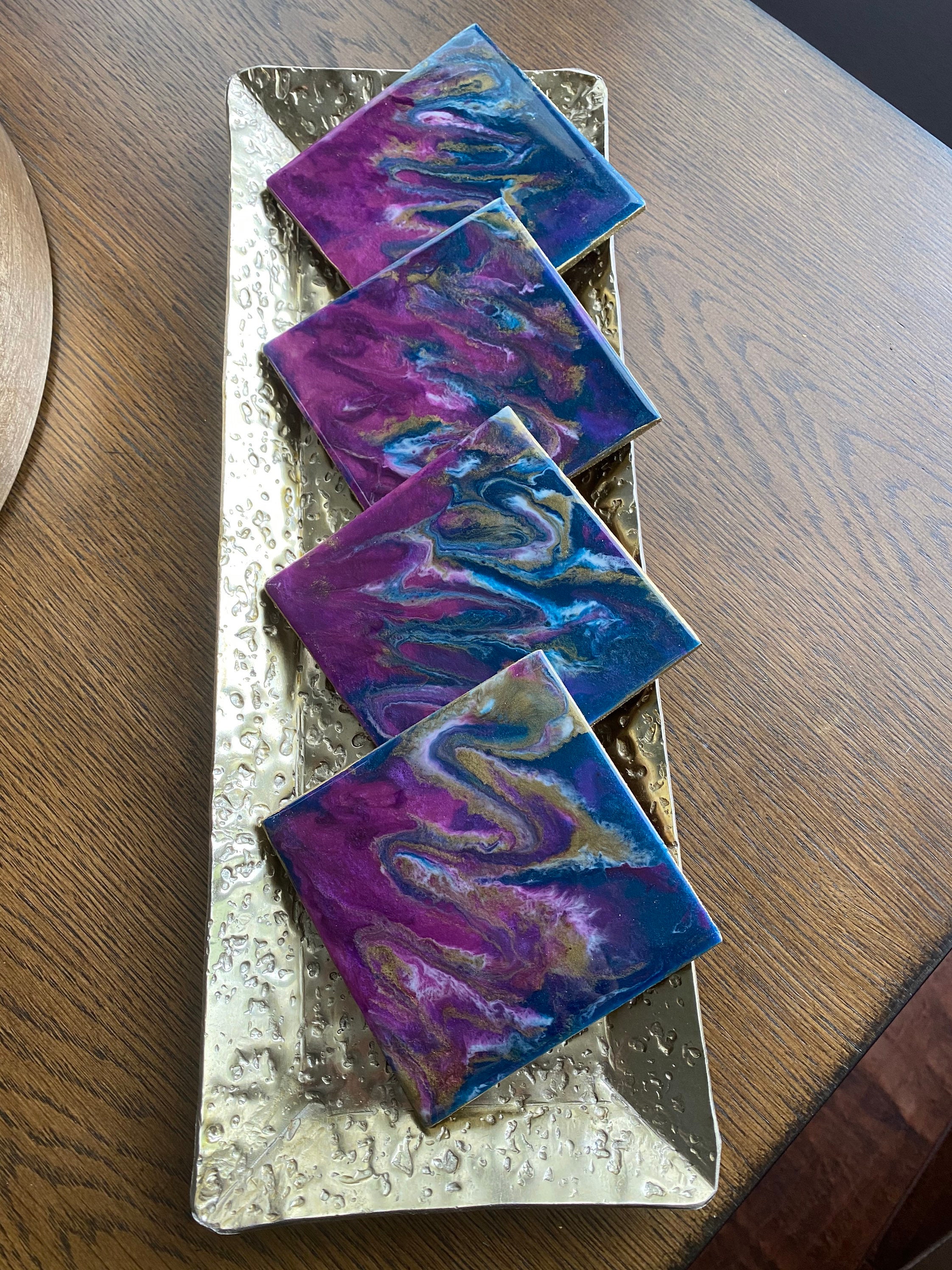 Resin Coasters Set of 4 Great and Unique Gift Idea for Any - Etsy
