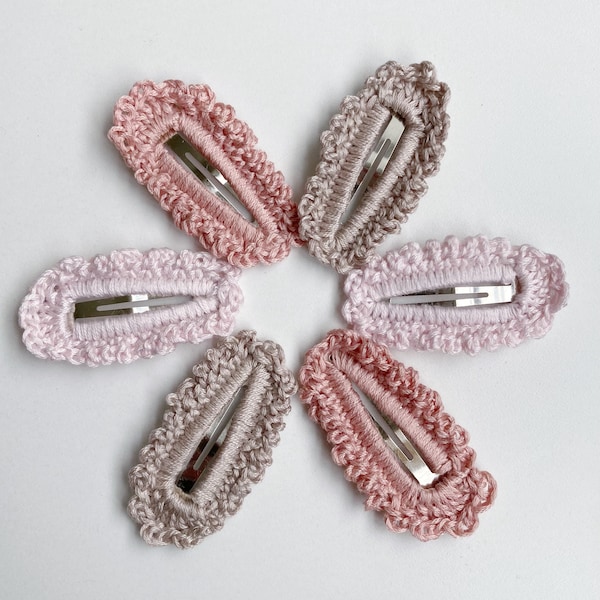 Crochet Hair Clips - Etsy