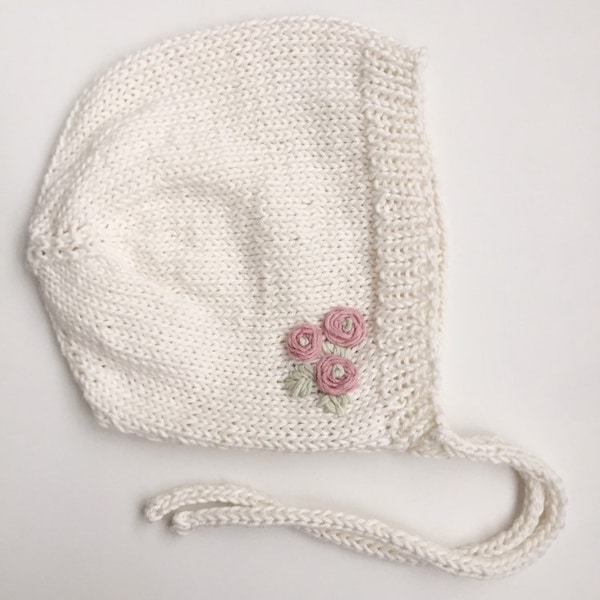 Embroidered Bonnet - Etsy