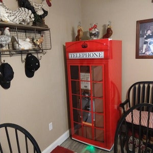 Door Wall Sticker London Phone Booth/ British Phone Booth Door / Phone ...