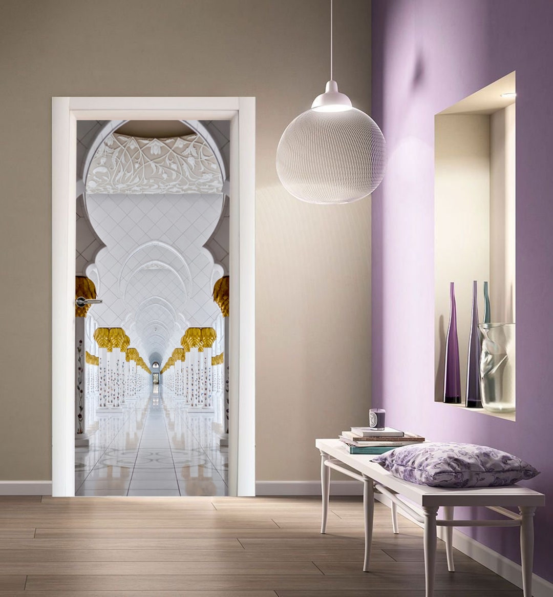 3D Door Wall Sticker *sheikh Zayed Grand Mosque Abu-dhabi/ 3D Arabic ...