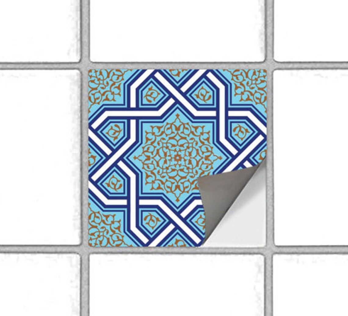 Vinyl Stickers Traditional Arabic Islamic Tiles/set 12/24/36 - Etsy