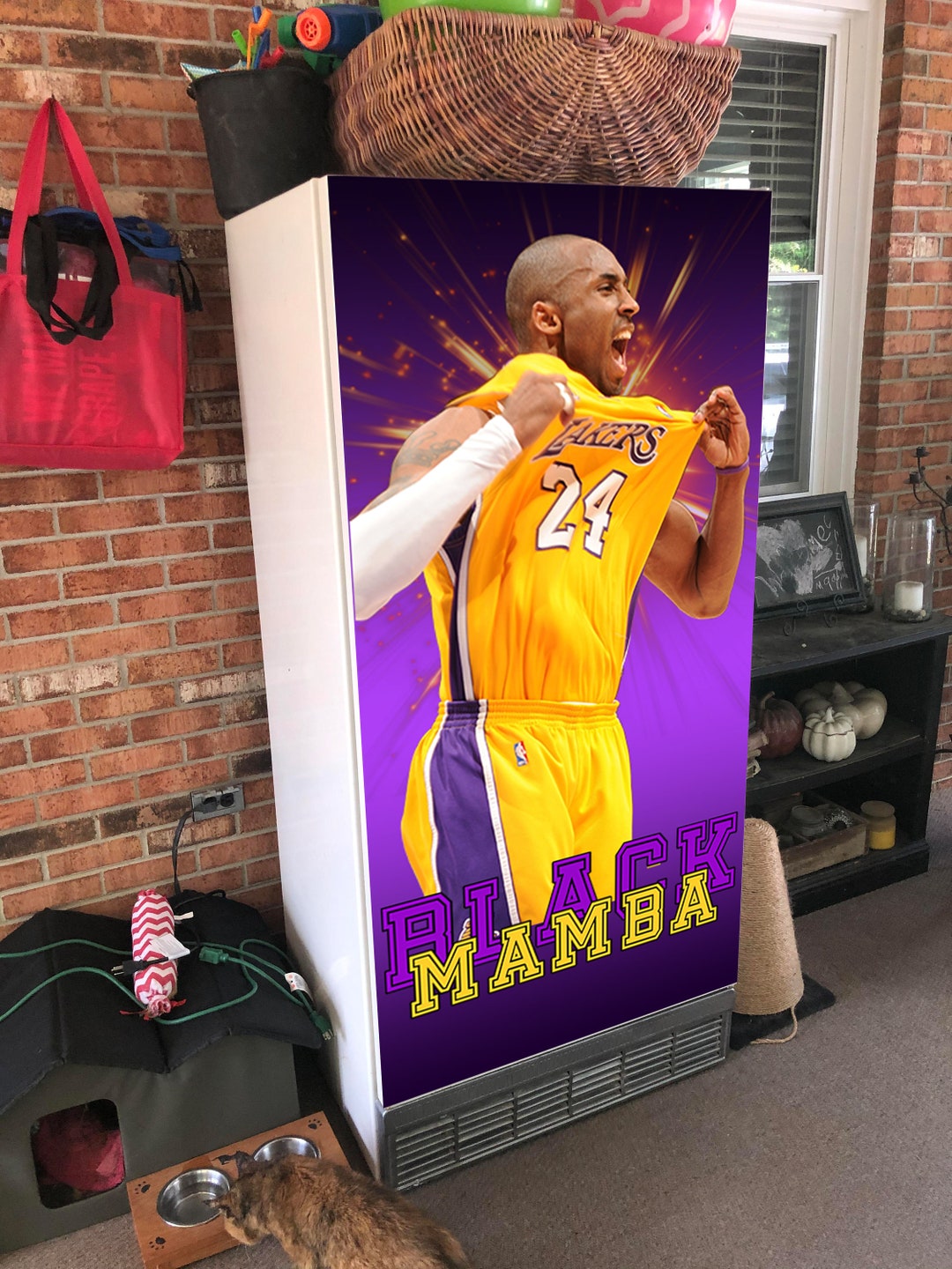 Magnetic Cover Lakers /black Mamba Kobe Bryant/ Dishwasher Magnet Cover ...