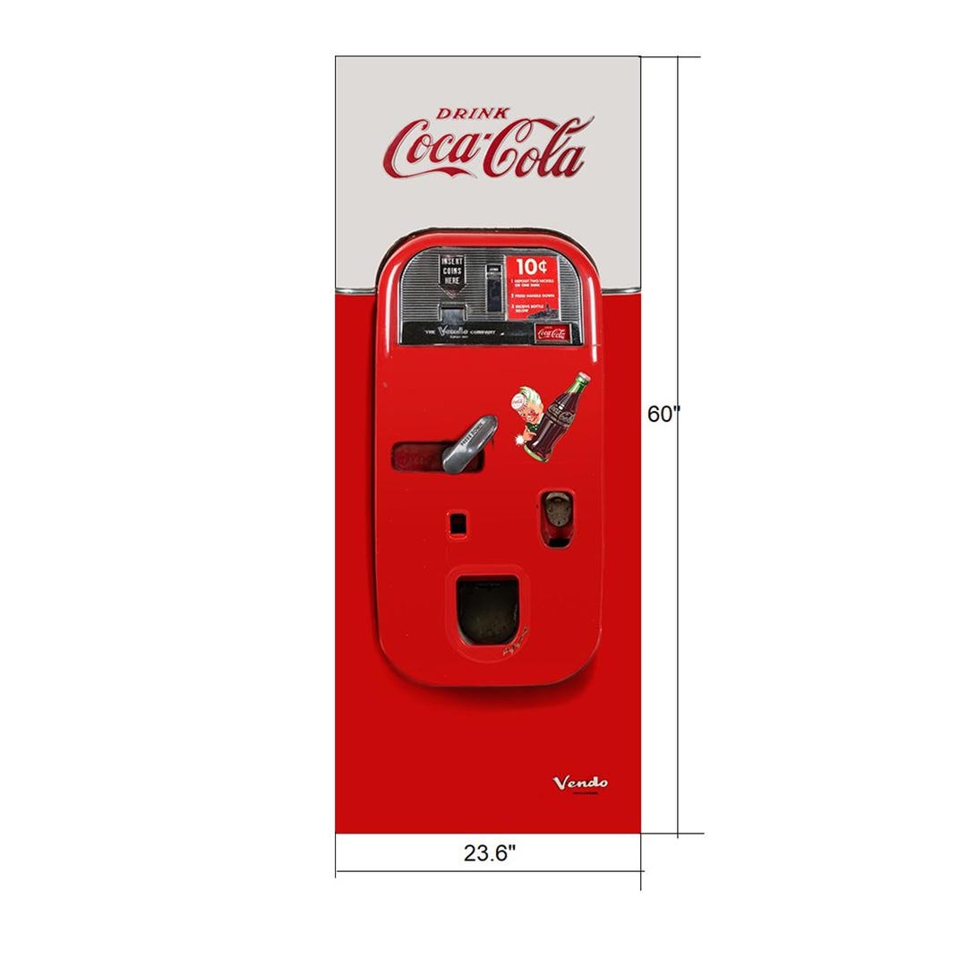 Fridge Vinyl Sticker Vending Machine Vendo 44/ 23.6"x60"/ Vendo 44 Coke ...