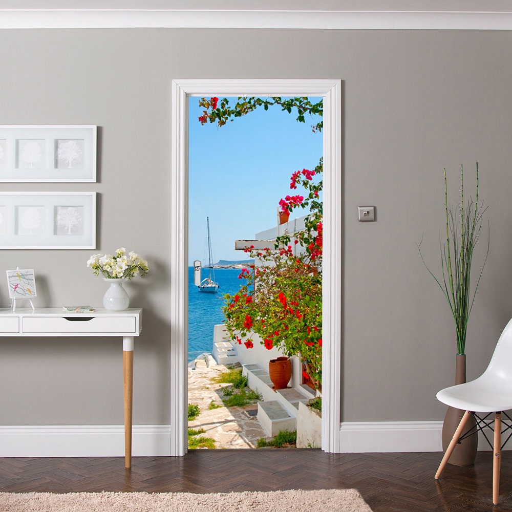 Door Wall Sticker Sea Views / Self-adhesive Vinyl Decal Poster - Etsy