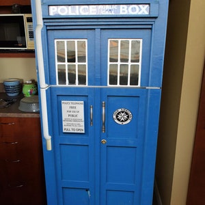 Tardis Refrigerator Wrap/ Policebox Fridge Cover/dr Who Tardis Door ...