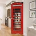 Fridge Vinyl Sticker red UK Telephone Box / Self-adhesive - Etsy