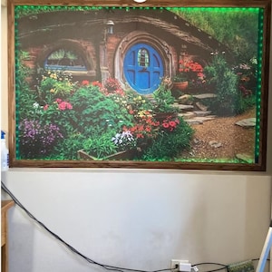 Wallpaper *hobbit Hole in Hobbiton*/ Hobbit Hole Wallpaper/ Lord of the ...