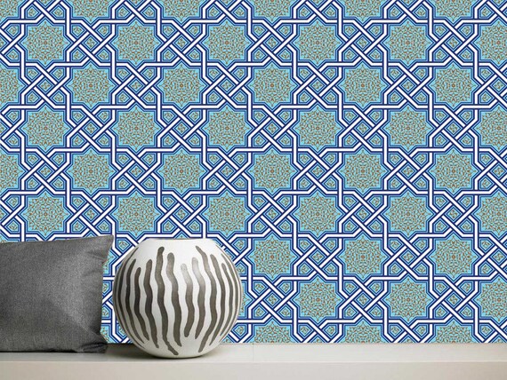 Vinyl Stickers Traditional Arabic Islamic Tiles/Set 12/24/36 | Etsy