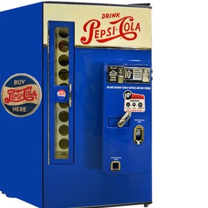 Mini-fridge Vinyl Sticker ***pepsi***coca Cola**/ Vintage Vending ...