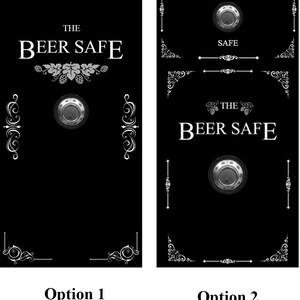 Fridge Vinyl Sticker - Mini-fridge Vinyl Sticker *beer Safe*/ Beer Safe ...