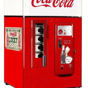 Mini-fridge Vinyl Sticker ***pepsi***coca Cola**/ Vintage Vending ...