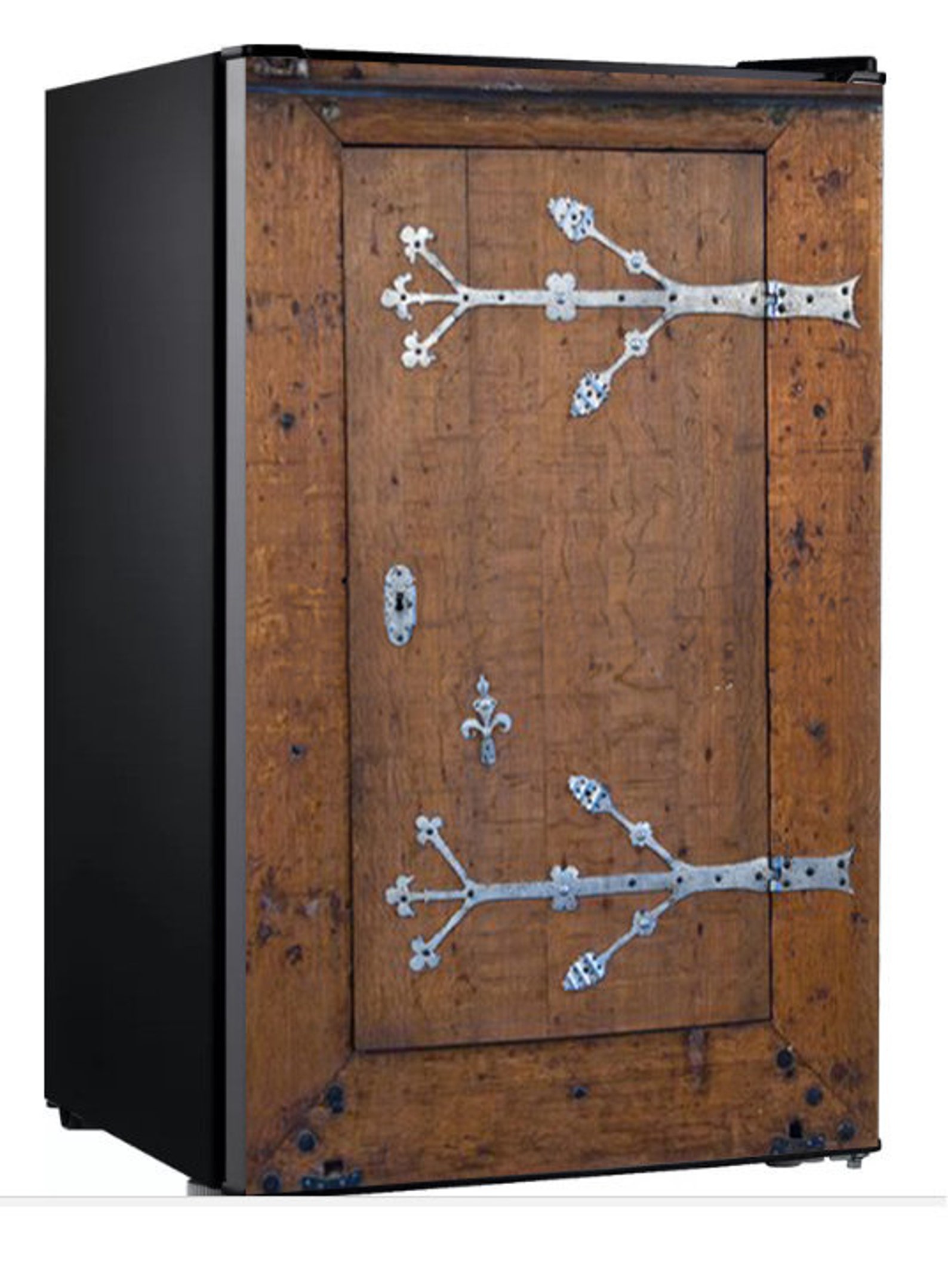 Mini-fridge Vinyl Sticker old Wooden Door / - Etsy