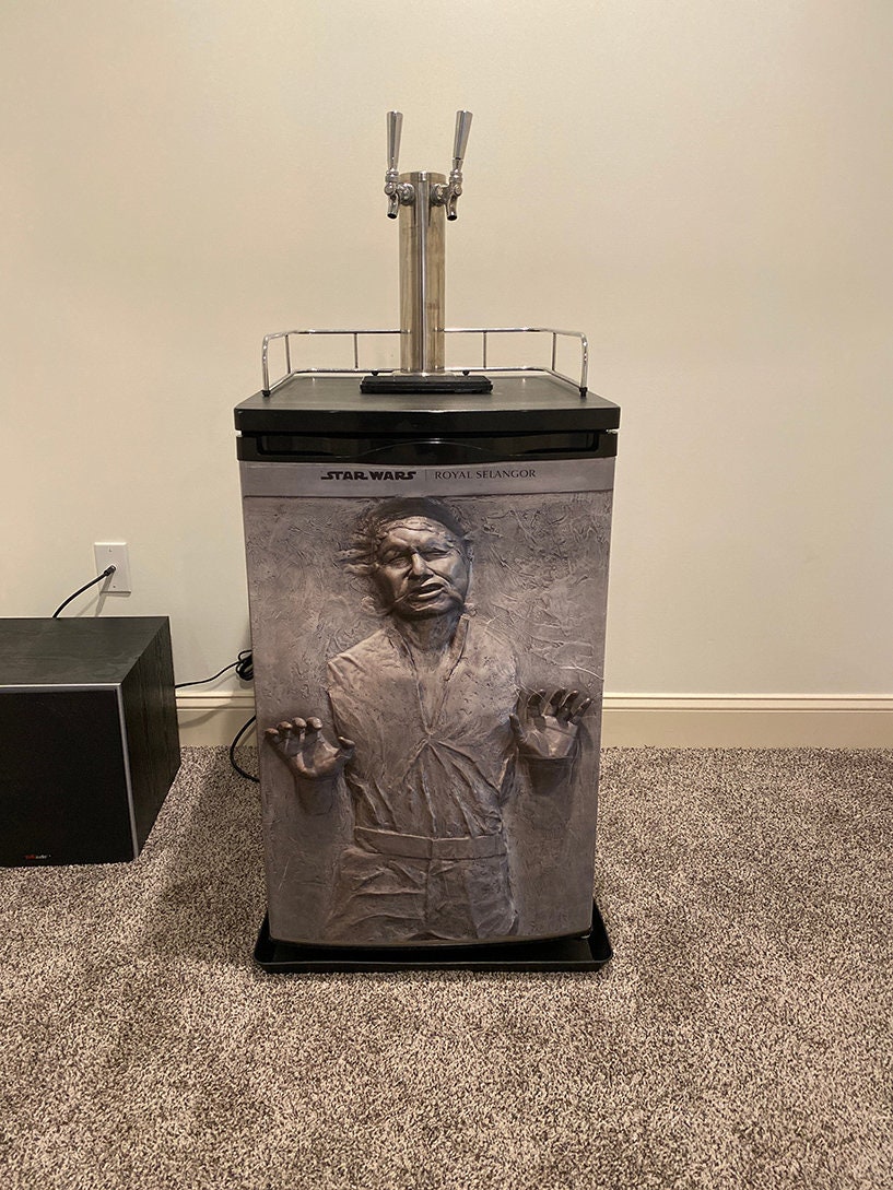 Mini-fridge Vinyl Sticker Han Solo Frozen in Carbonite /han - Etsy ...