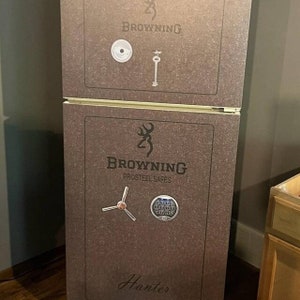 Fridge Vinyl Sticker Gun Safe/ Gun Safe Fridge Wrap/ Gun Safe ...